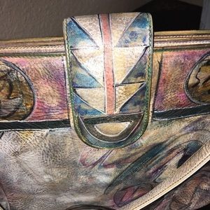 Jane Yoo | Bags | Jane Yoo Maya Hand Painted Leather Handbag | Poshmark